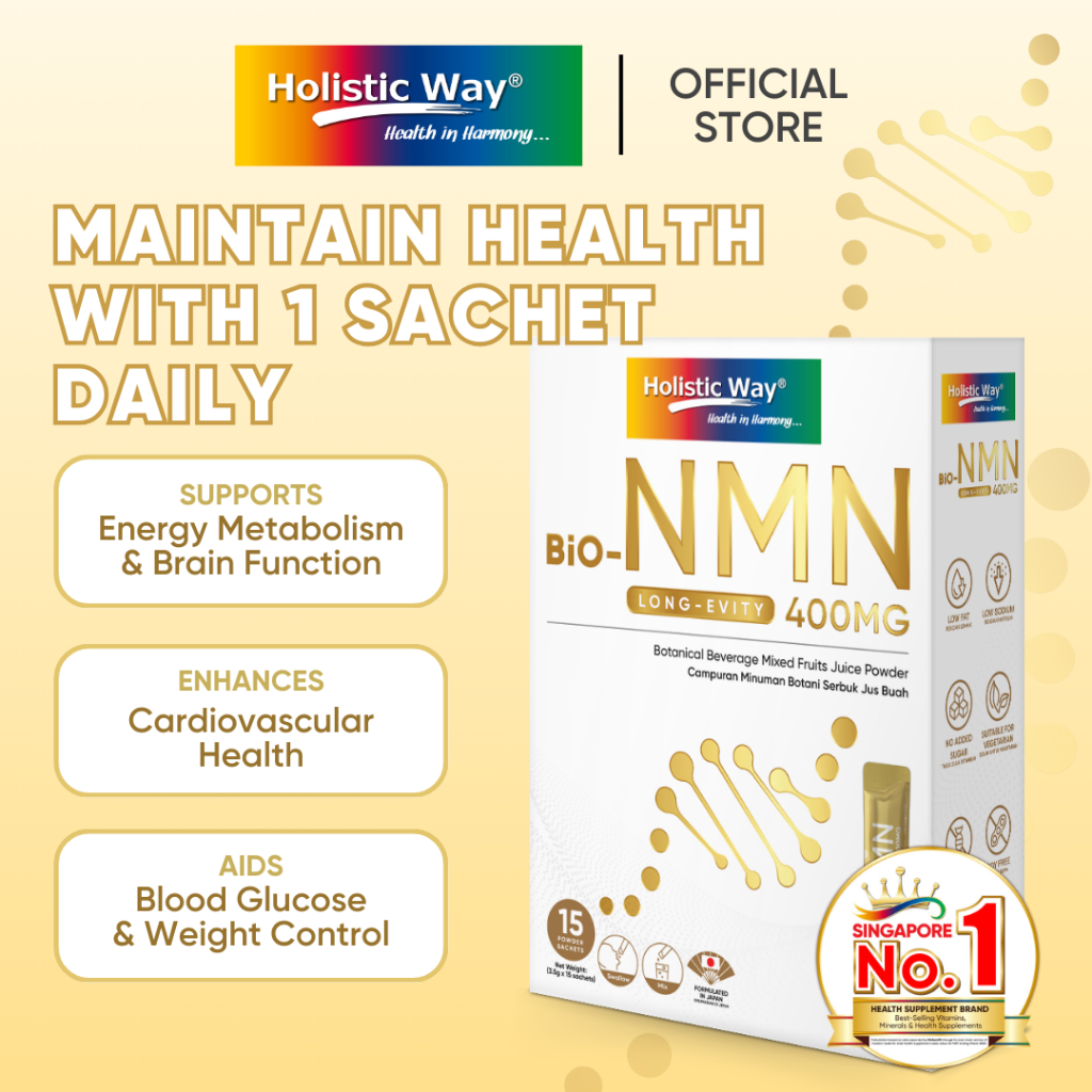Holistic Way NMN Long-evity 400mg (15 Sachets) | Shopee Malaysia