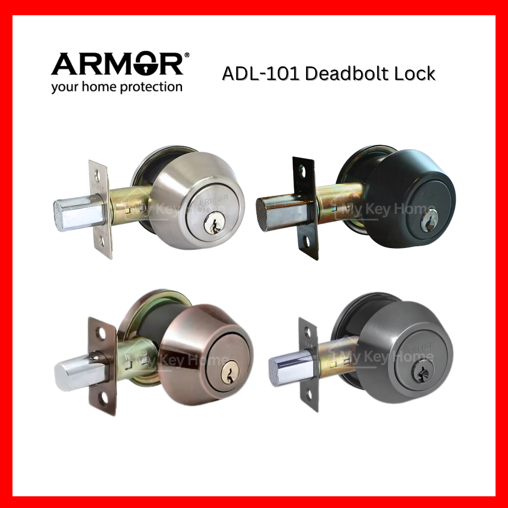 ARMOR ADL-101 Thumbturn & Key Deadbolt Lock | Shopee Malaysia