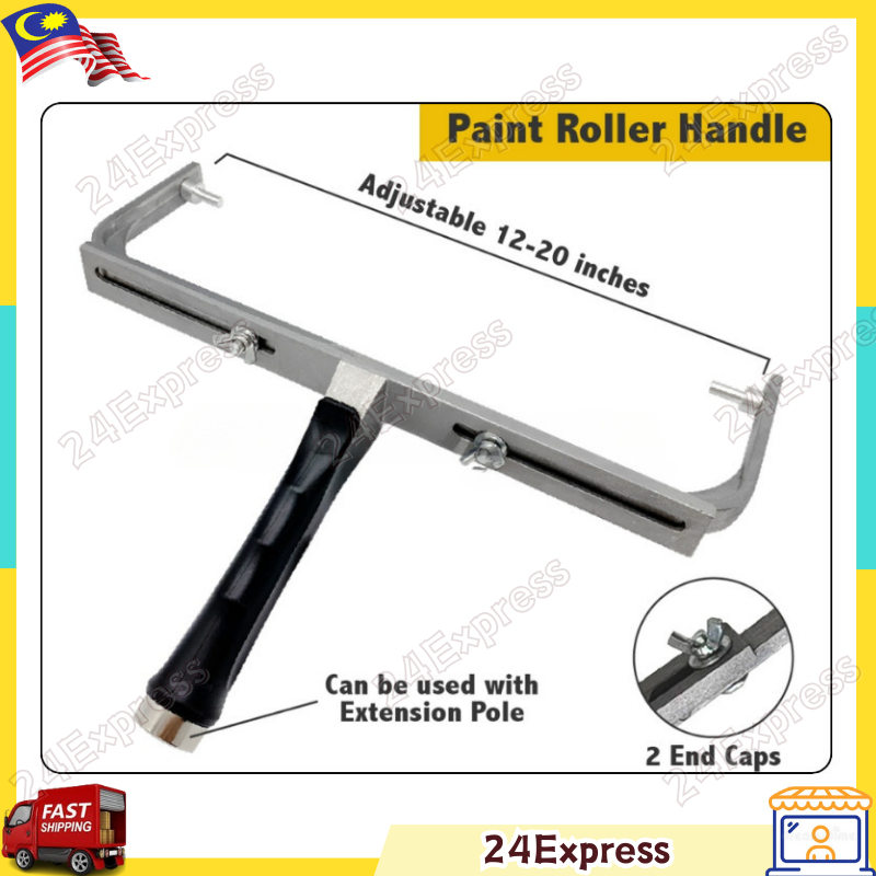 【Paint Roller】12" TO 20" Adjustable Brush Handle Frame Paints Tools ...