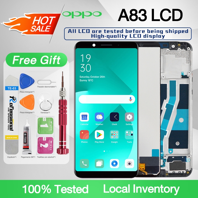 Original LCD with Frame Compatible For OPPO A83 CPH1729 LCD Display ...
