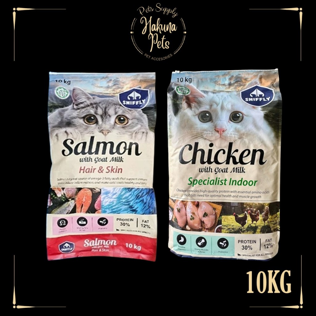 Sniffly Cat Dry Food 10kg Cat Kibbles Cat Food Hair Skin Goat Milk ...