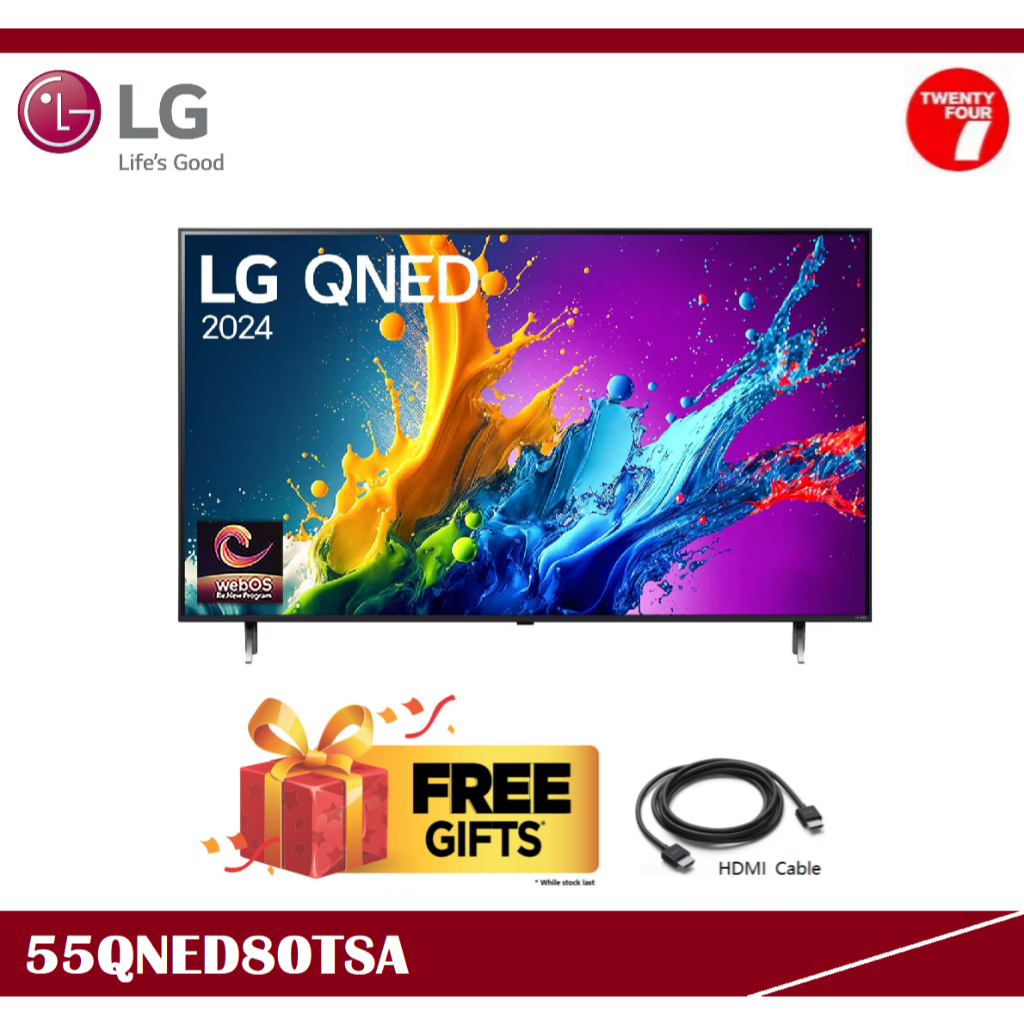 [ Delivered by Seller ] LG 55" inch QNED80 AI TV 4K Smart TV (2024 ...