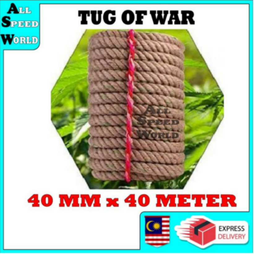 TALI TARIK TALI 2INCI X130 KAKI / TUG OF WAR 40 MM x 40 METER / ROPE ...