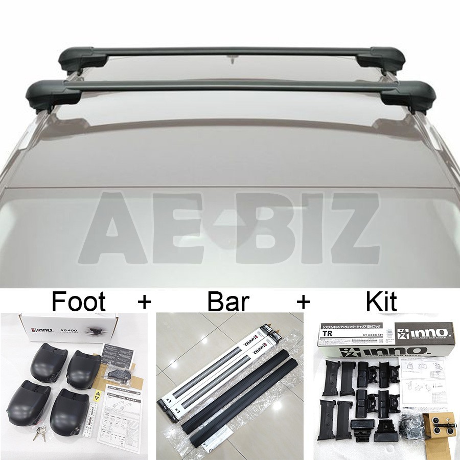 INNO XS400 AERO BASE ROOF RACK SET FOR LEXUS RX SERIES, TOYOTA RUSH ...