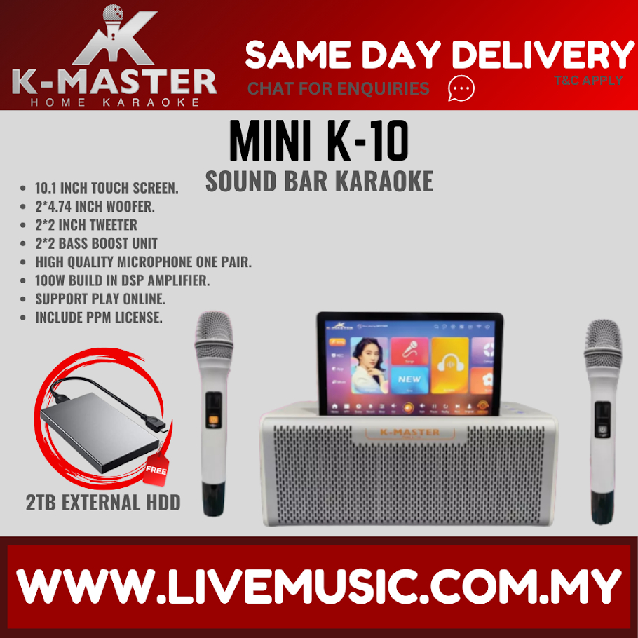K-Master Mini K-10 All in one Karaoke System ( Mini K 10 / Mini K10 ...