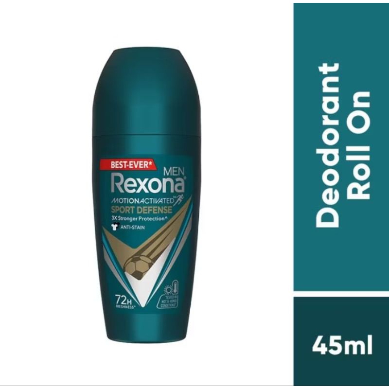 REXONA SPORTS DEFENSE DEODORANT ROLL ON MEN 45ML | Shopee Malaysia