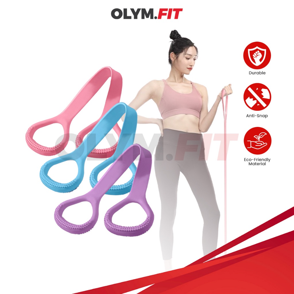 Pull Rope Back Strecher Elastic Bands Yoga Chest Expander Pilates ...