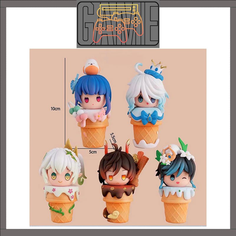 Genshin Impact Archon Ice Cream Zhongli Raiden Shogun Peripheral Toys ...