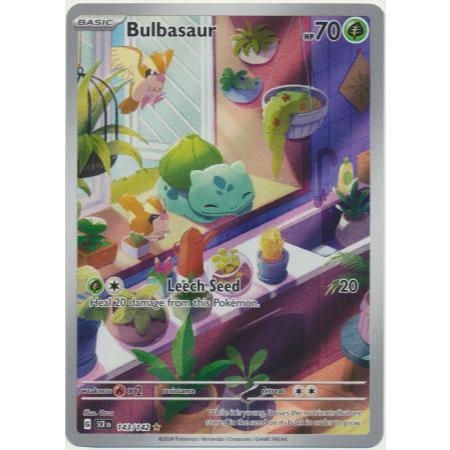 Pokemon TCG Bulbasaur - 143/142 - Illustration Rare Scarlet & Violet ...