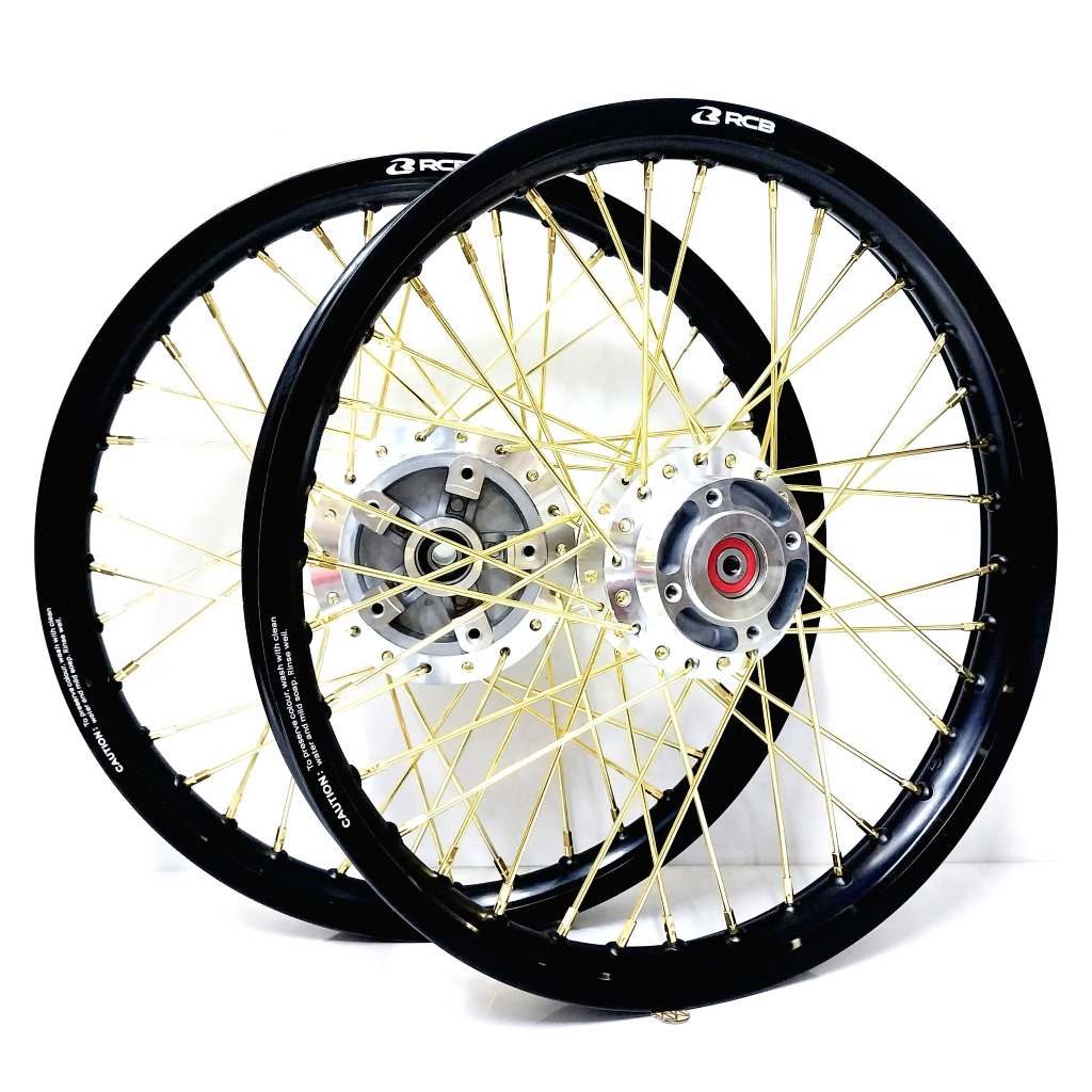 Y15ZR Y16 Set Racing Boy Alloy Rim 160X18 Black, SYS Hub (4HOLE) Chrome ...