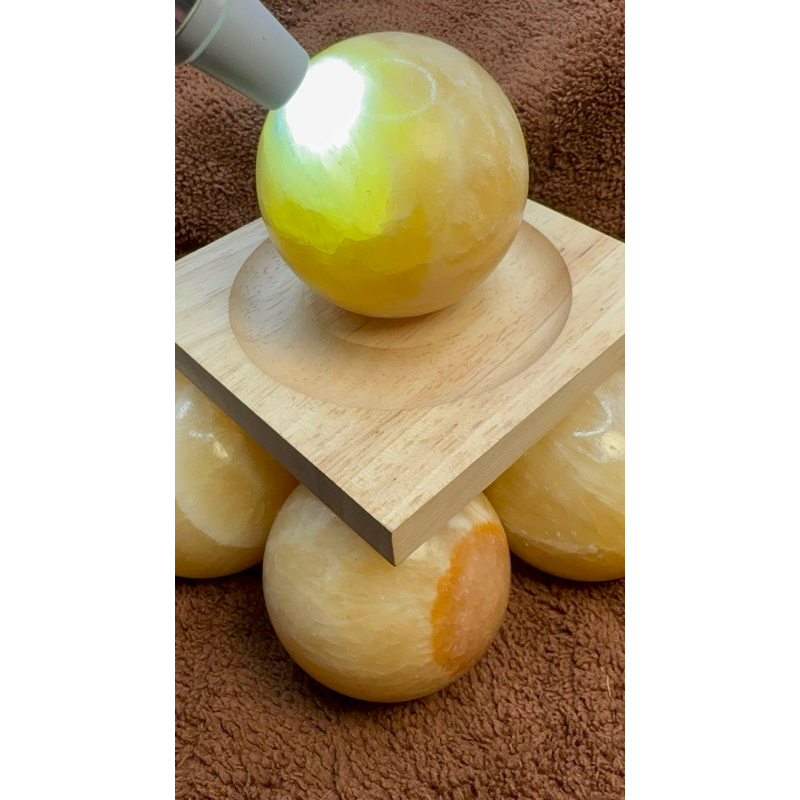 Natural Yellow Jade Auspicious Lucky Ball Sphere | Shopee Malaysia