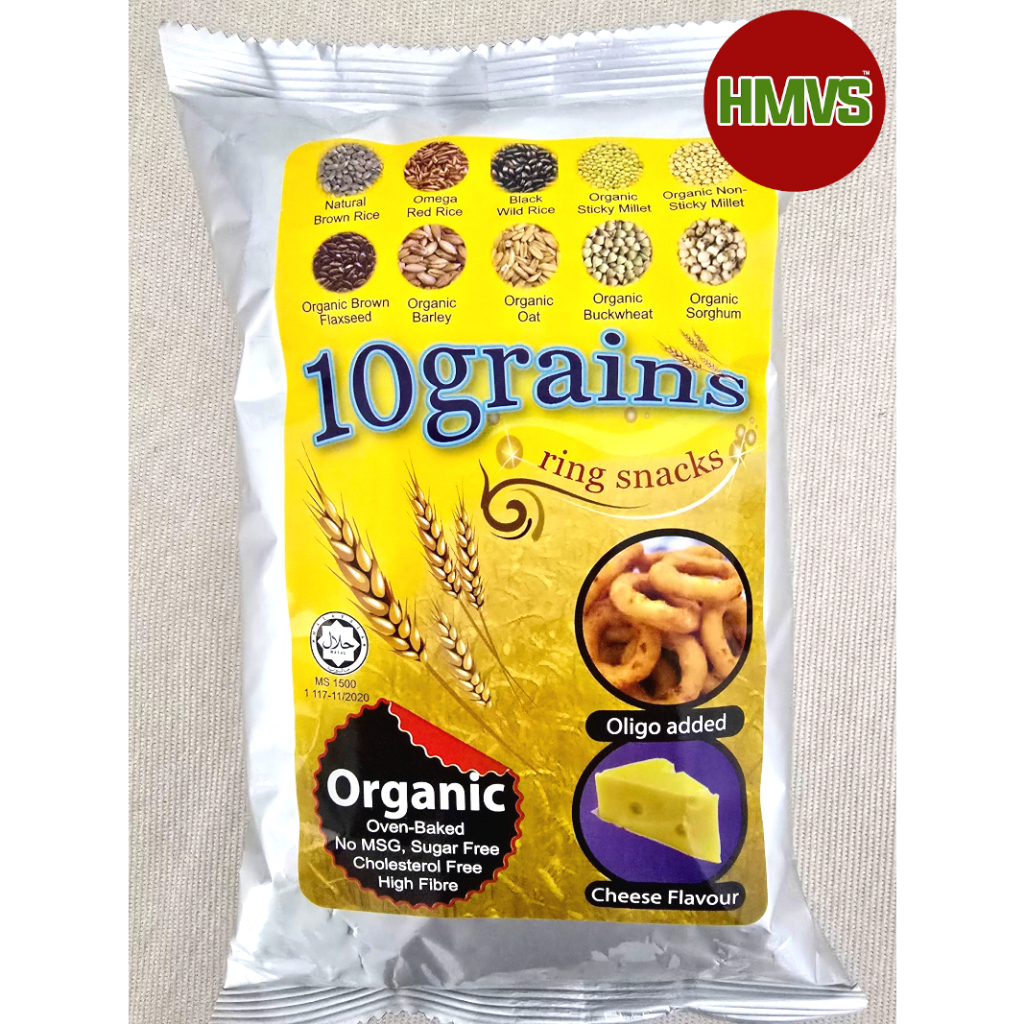 MH Food 10 Grains Ring Snacks - Cheese (HALAL) 50g📣 | Shopee Malaysia