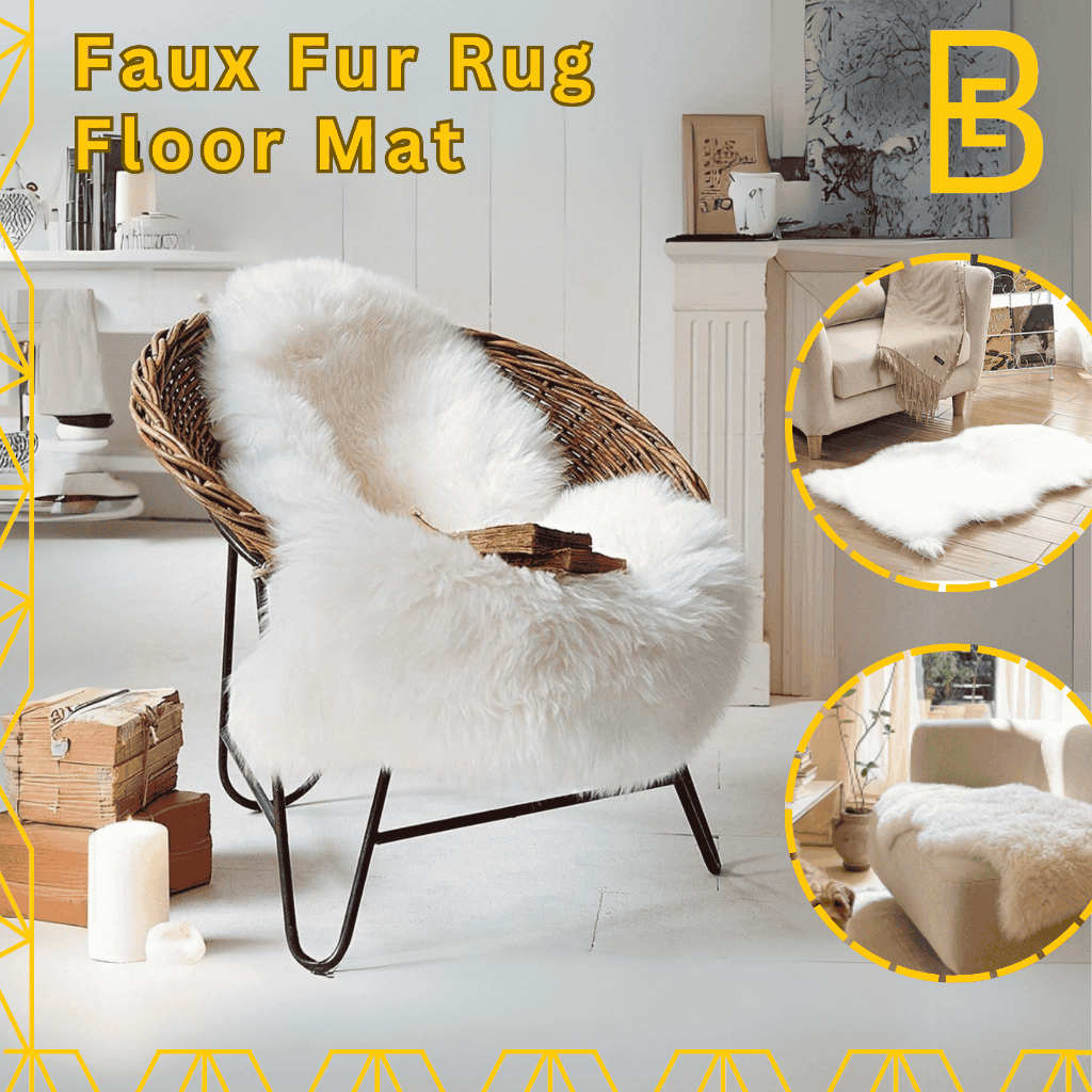 BEBETTER Premium Faux Fur Karpet Bulu / Long Fluffy Wool Fur / Home ...
