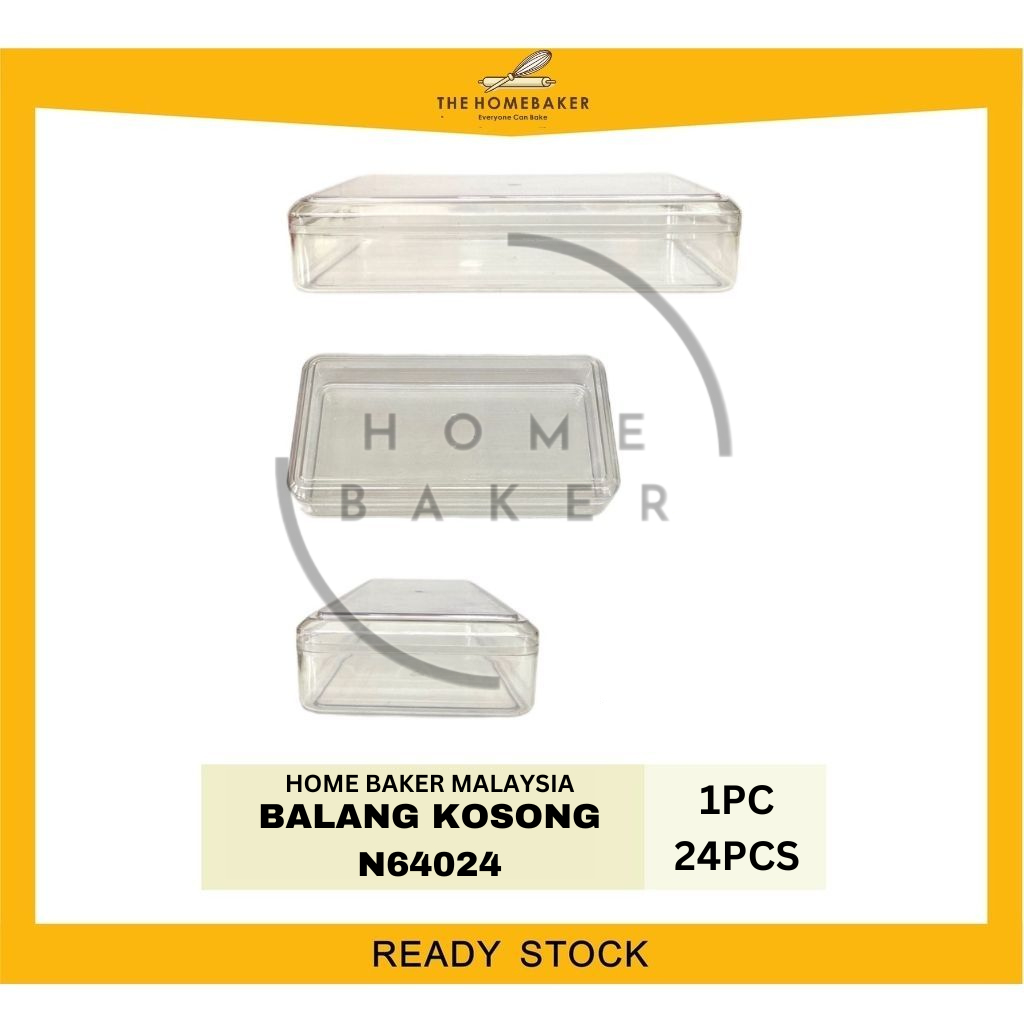 Bekas Kuih Raya Transparent / Cookies Container Transparent Square NCI ...
