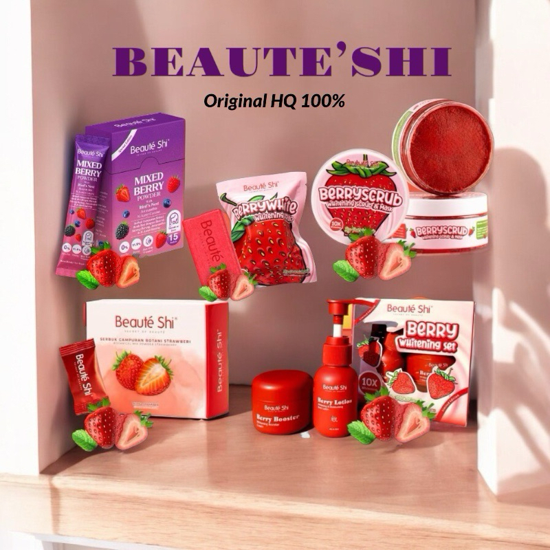 BEAUTE SHI WHITENING SOAP SCRUB LOTION BOOSTER MIXBERRY | Shopee Malaysia
