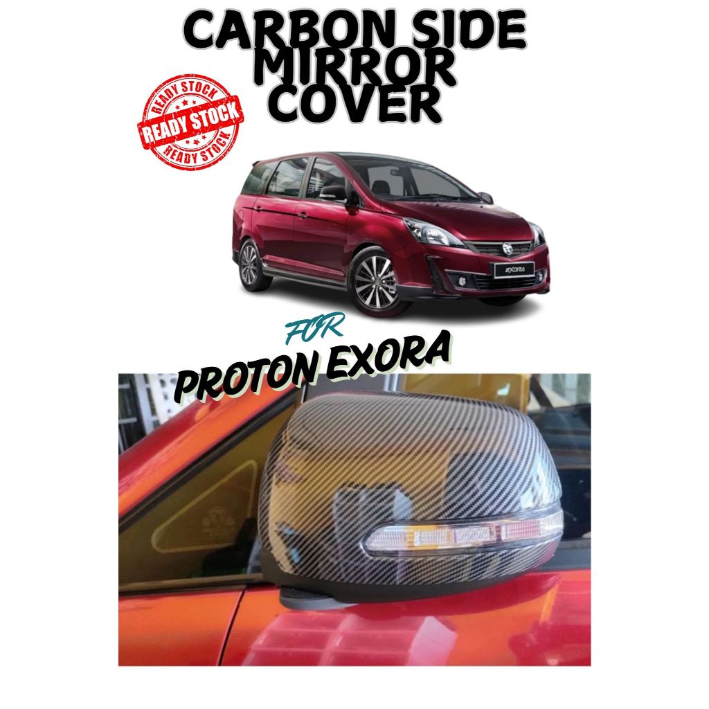 Proton Exora All Model Carbon Side Mirror Cover Trim Exterior ...