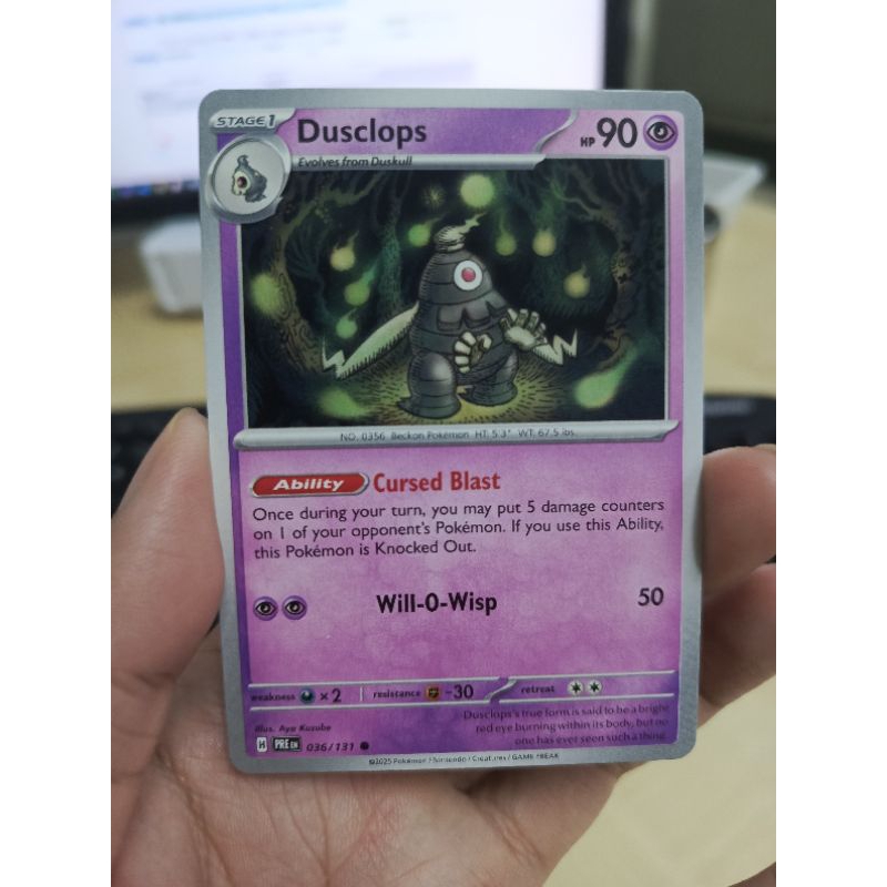 Pokemon TCG Dusclops Prismatic Evolution | Shopee Malaysia