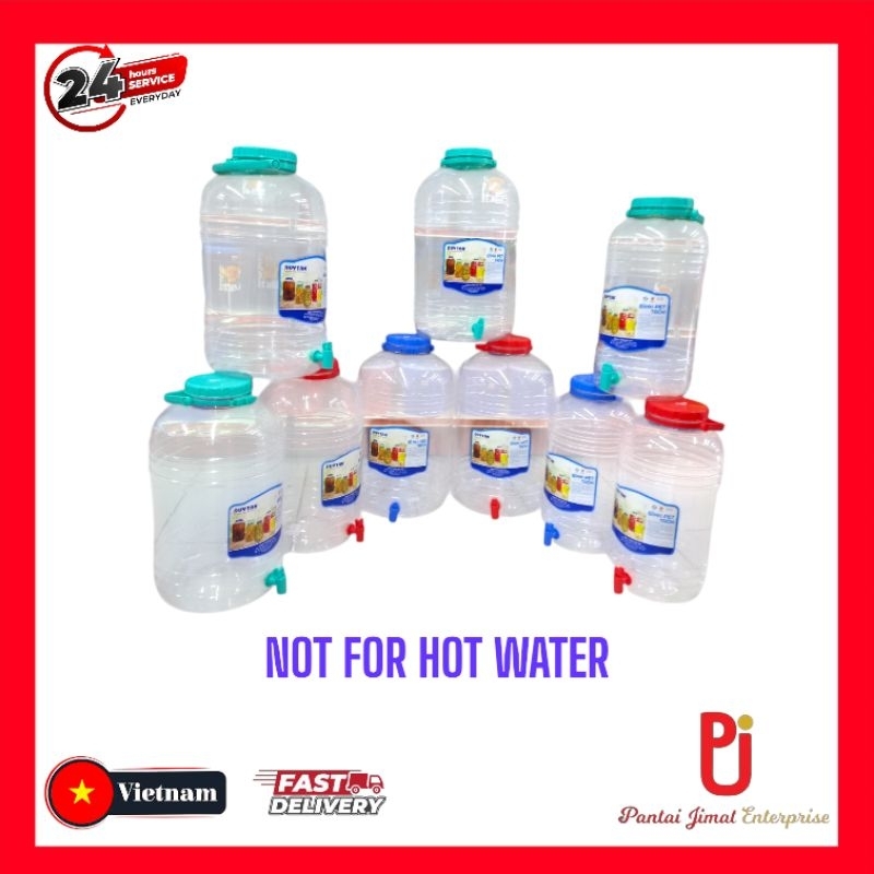 Botol Bulat/ Botol Air Minuman/ Bekas Air Berpaip/ Round Bottle 10L ...