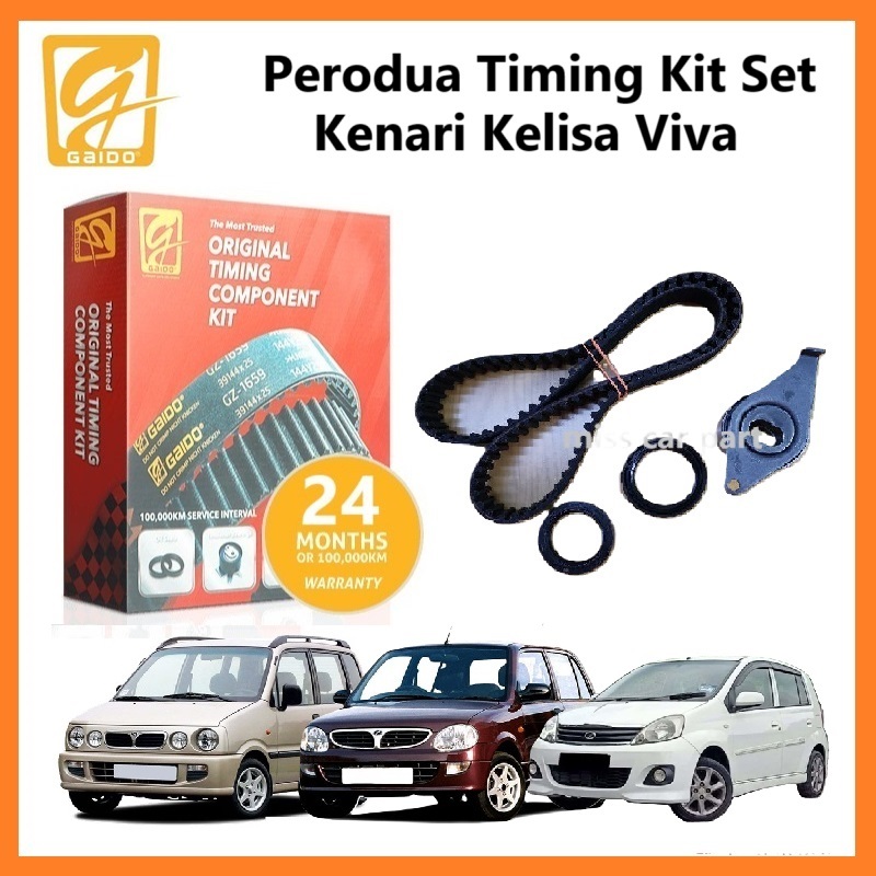 Gaido Perodua Kenari Kelisa Viva Timing Belt Kit Set (GZ1574-K2 ...