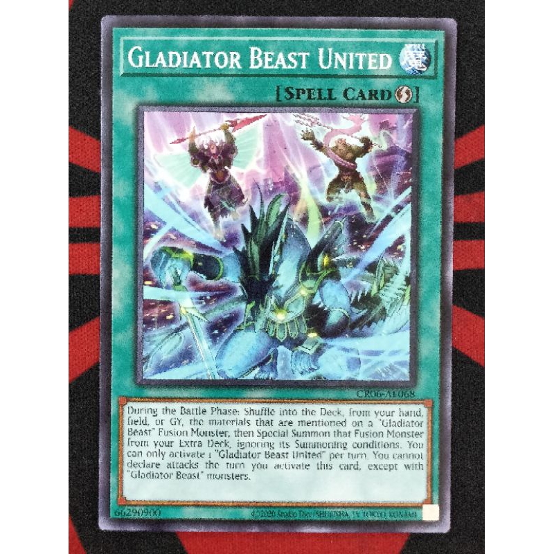 YUGIOH KONAMI CR06-AE068 Gladiator Beast United (Common) | Shopee Malaysia