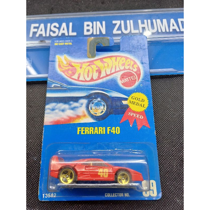 Hot Wheels Ferrari F40 3 spoke red (NOT PERFECT) FZCC | Shopee Malaysia