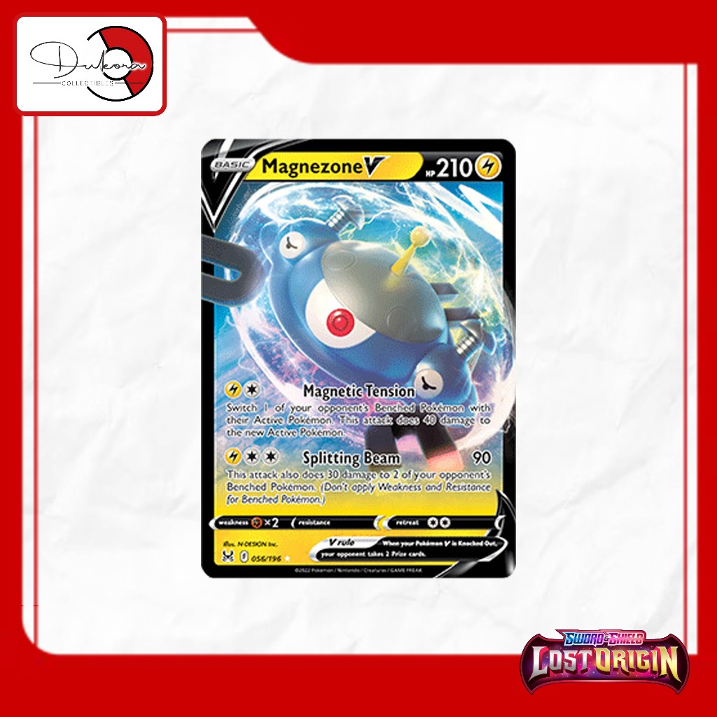 Magnezone V - 056/196 - Ultra Rare [Pokémon TCG : Sword & Shield: Lost Origin] | Shopee Malaysia