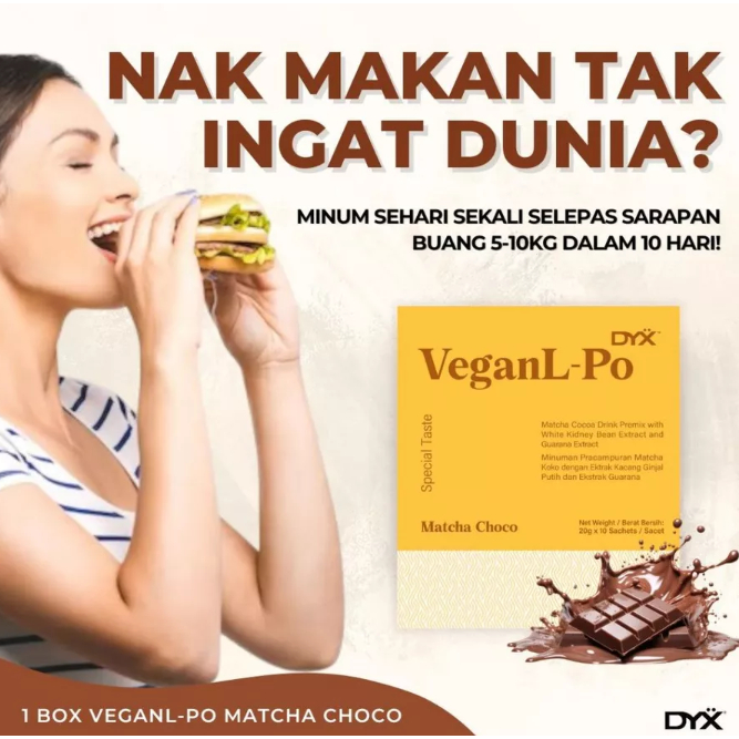 Original DYX VEGAN L-PO MATCHA CHOCO KURUS 1 BOX ONLY | Shopee Malaysia