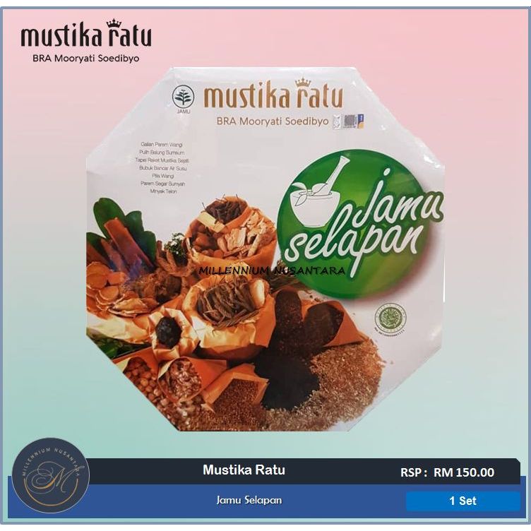 Mustika Ratu Jamu Selapan (Perawatan Set Berpantang / Set Bersalin ...