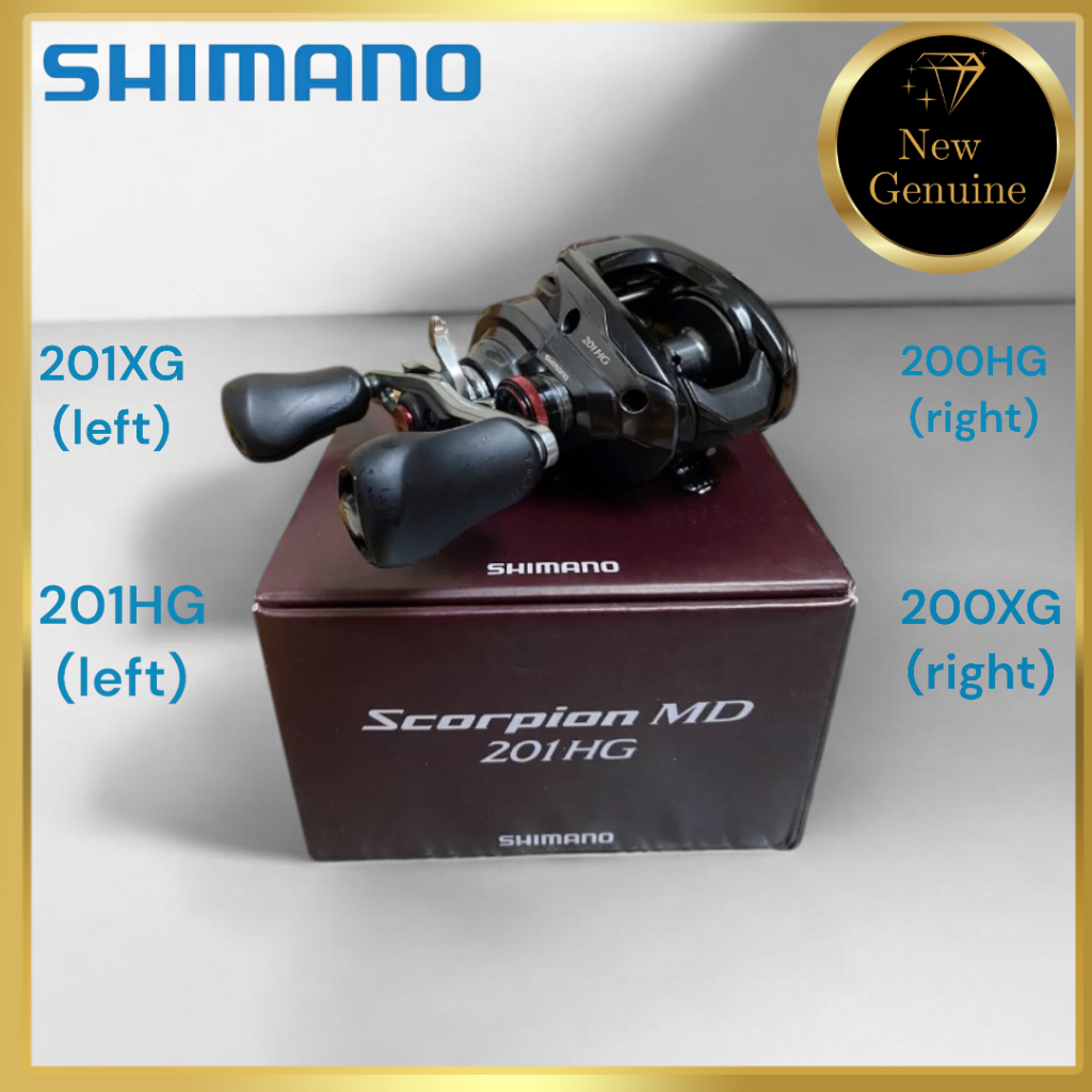 Shimano 24 Scorpion MD Baitcasting Reel Series (Right/Left Hand Models ...