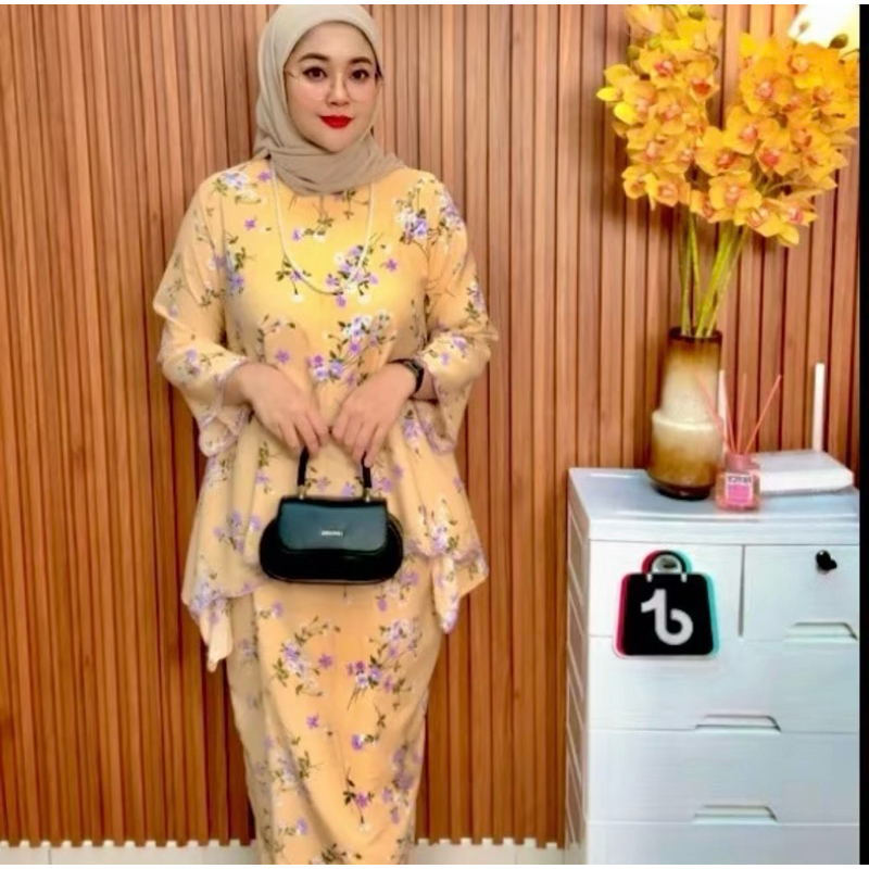 Baju kurung printed set Muezza premuim quality | raya design | Shopee ...