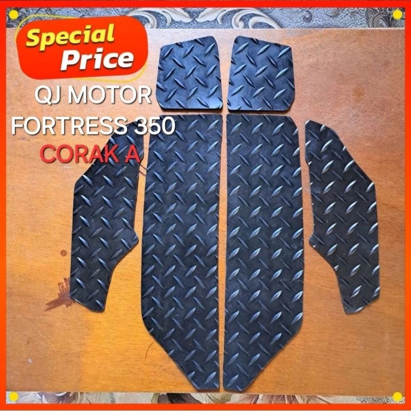 QJ FORTRESS 350 CARPET KARPET PEMIJAK KAKI FOOTREST FLOORMAT (RUBBER ...