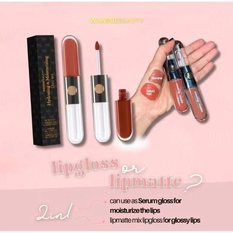 WANSUE BEAUTY DUO SET LIPMATTE 4ML｜JASMINE｜SALTED EGG｜ ORIGINAL HQ ...