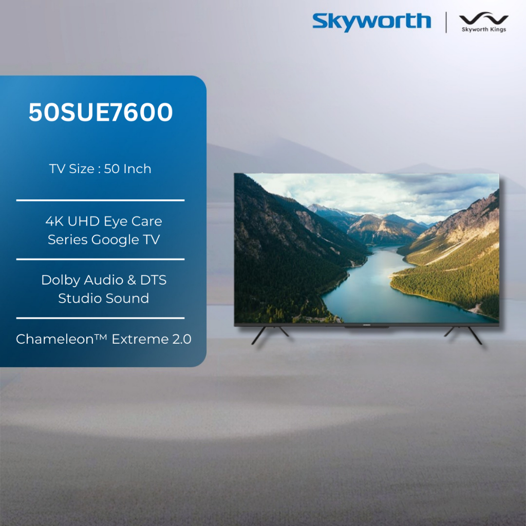 Skyworth SUE7600 Series 4K Google TV (50" / 55" / 65" / 75 ...