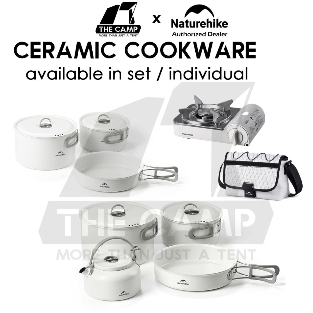 Naturehike Ceramic Cookware Set Non Stick Coating Cooking Set Pot Set ...