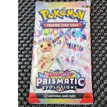 Pokemon SV8.5 Prismatic Evolution TCG Pack (Buy 5 packs above Free gift ...