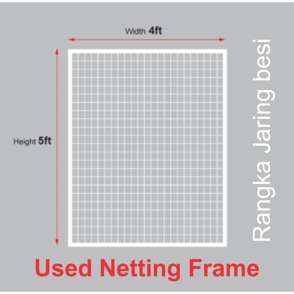 Rangka Jaring Putih Terpakai / Used Net Frame | Shopee Malaysia