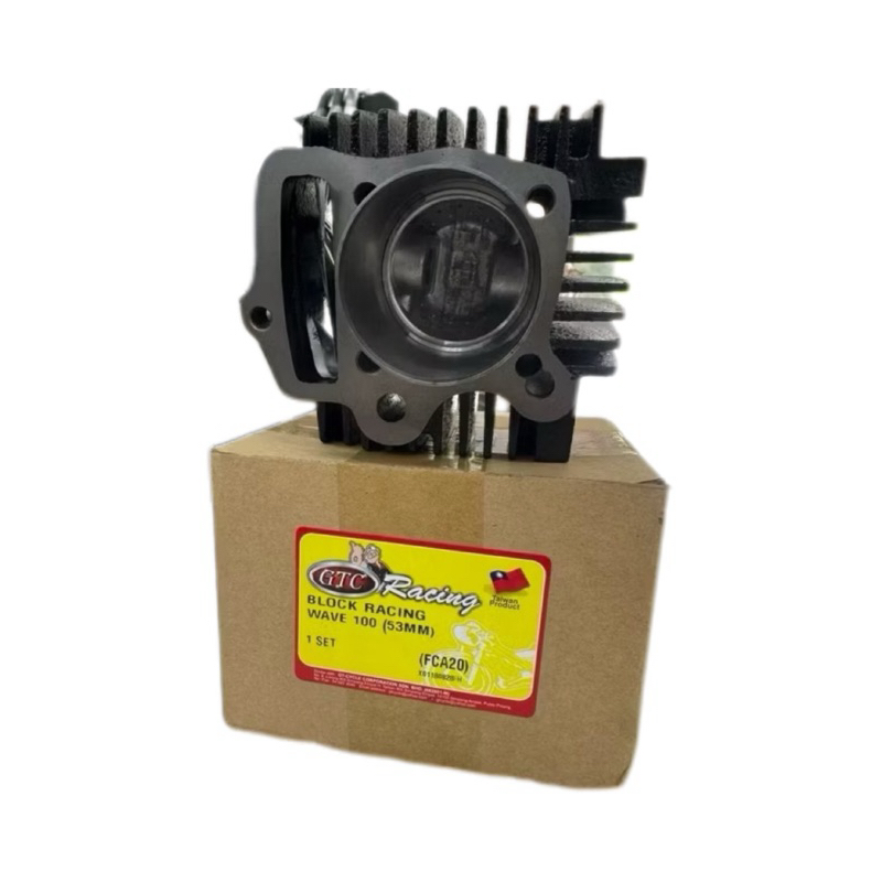 CLEAR STOCK BLOCK RACING BESI WAVE100 DREAM 53MM RACING PISTON BLOCK ...