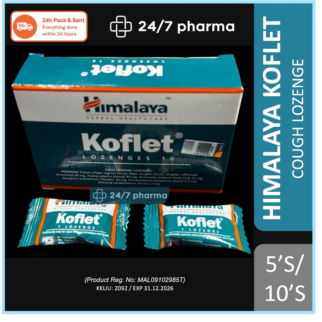 HIMALAYA KOFLET LOZENGES Cough coughs candy lozenge kolfet gula batuk ...
