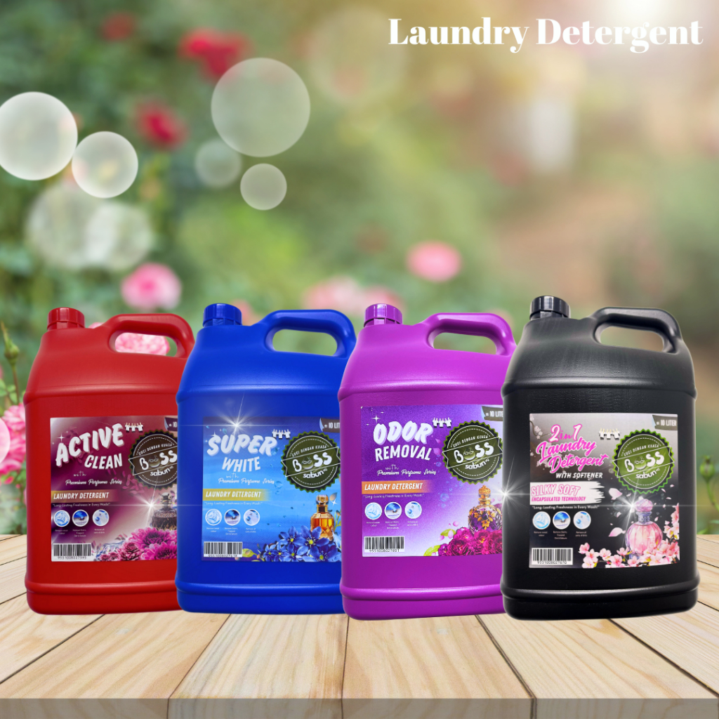 Boss Sabun HQ - Sabun Baju 10L Murah, Anti-Bacterial Liquid Detergent ...