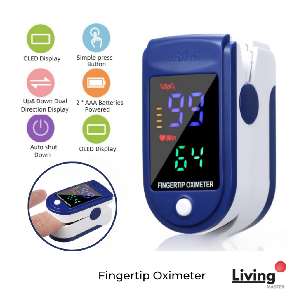 Finger Oximeter Pulse Oximeters Fingertip Oximeter Digital Display ...