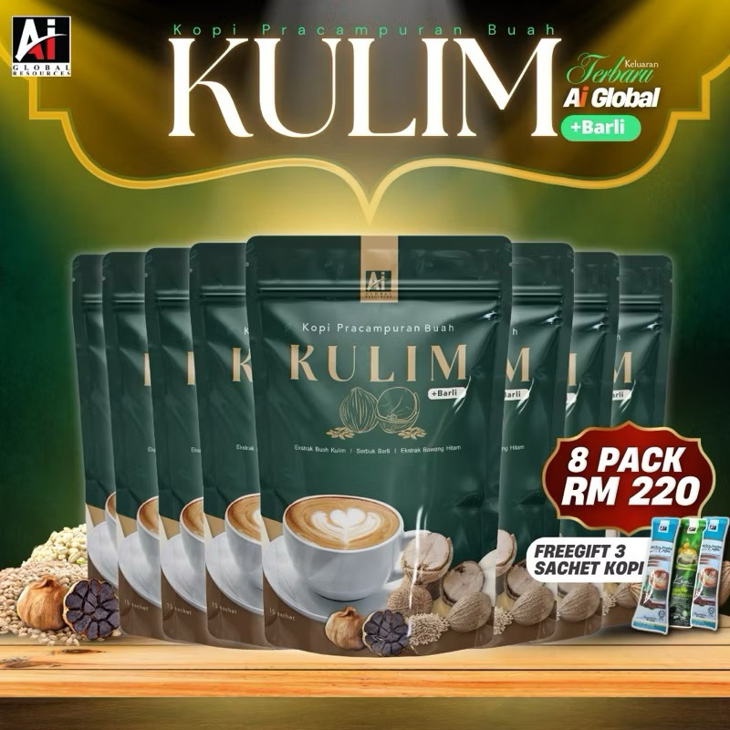 8 PACK KOPI KULIM CAMPURAN BAWANG HITAM + BARLI 💯 ORI HQ | Shopee Malaysia