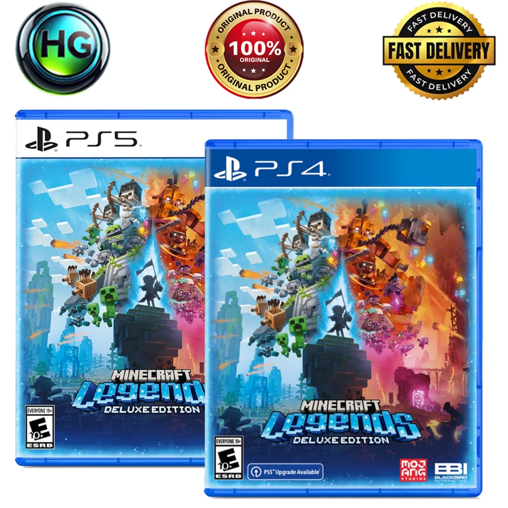 MINECRAFT LEGENDS DELUXE EDITION - PS4 / PS5 (PLAYSTATION 4 ...