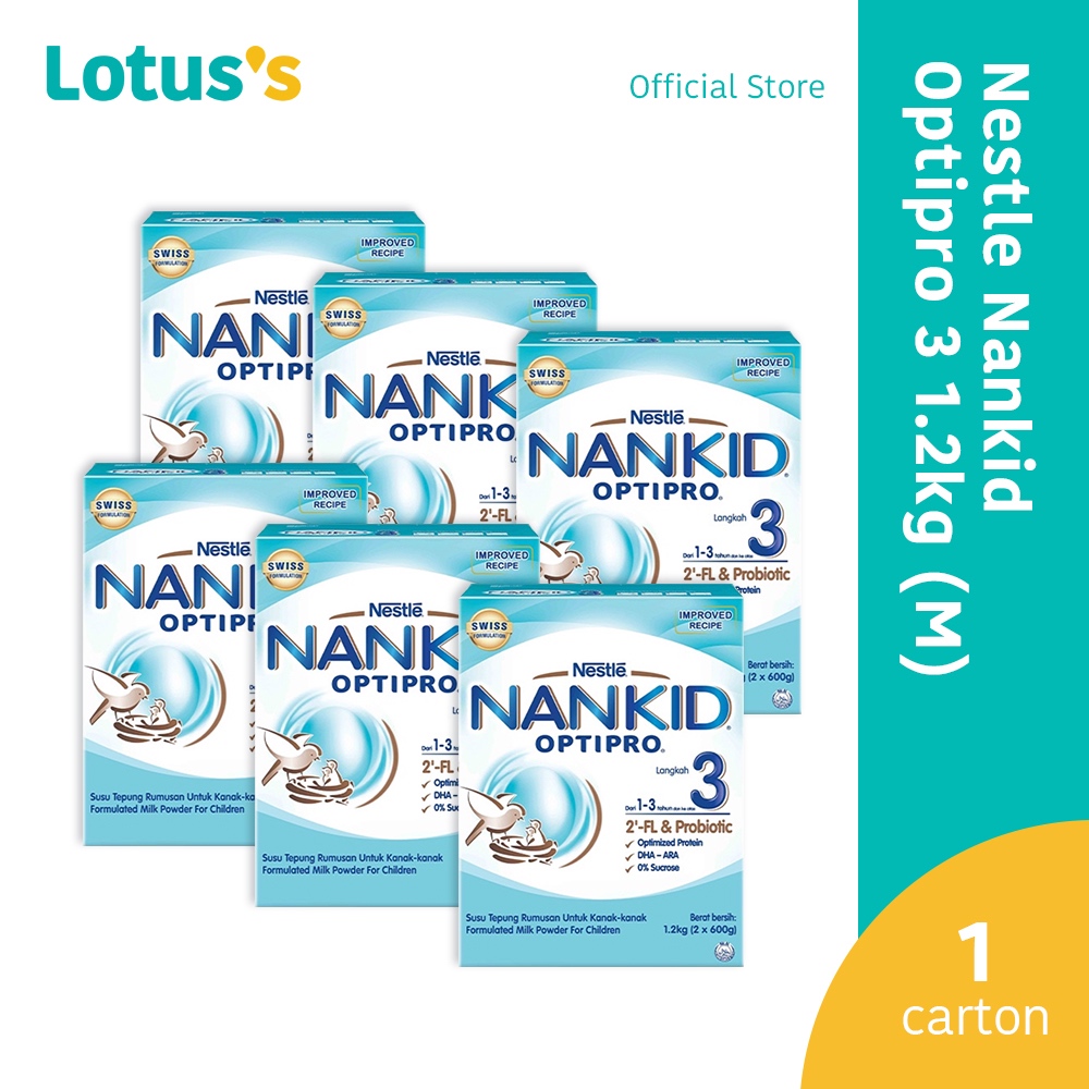 Nestle Nankid Optipro 3 ( 1.2kg x 6packs ) | Shopee Malaysia
