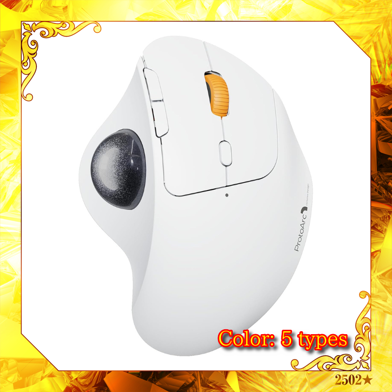 ProtoArc Trackball Mouse [5colors] Bluetooth [Type-C rechargeable, high ...