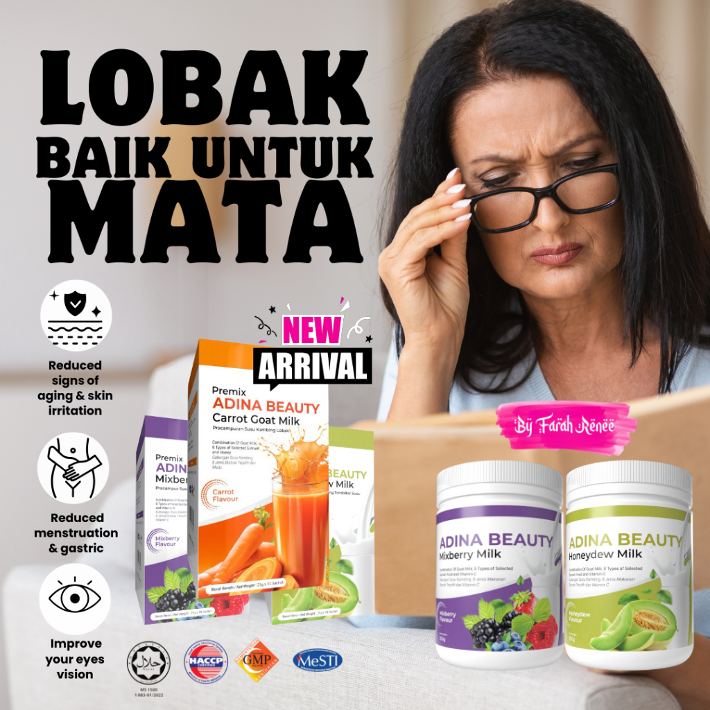 Mata Cerah Mata Rabun Silau Selaput Adina Beauty Perisa Mixberry Susu ...