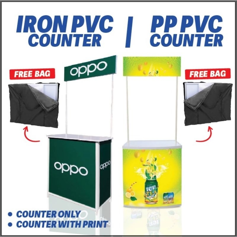 COUNTER TABLE | PVC COUNTER TABLE | IRON PVC COUNTER | FREE BAG | EASY ...