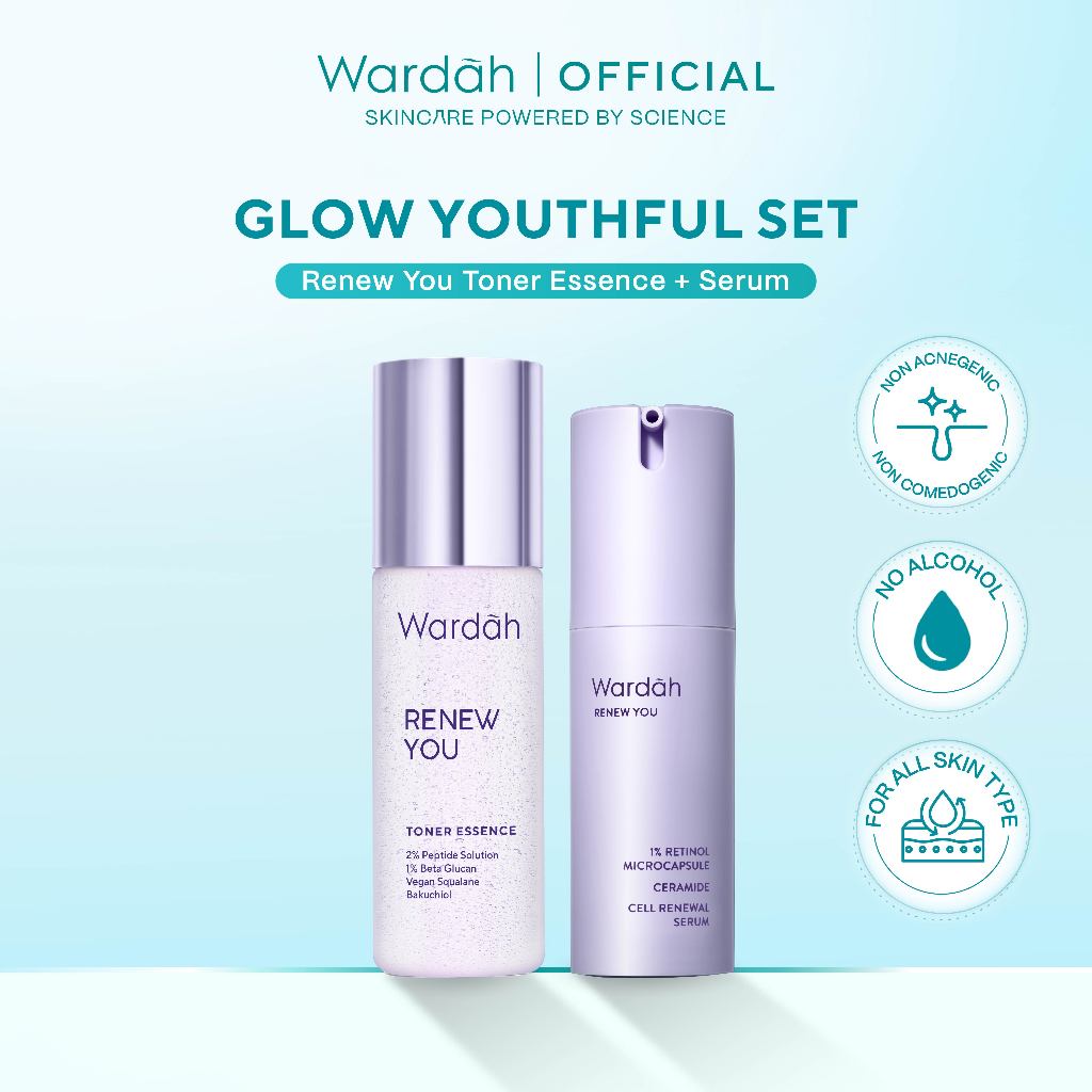 Glow Youthful Set - Renew You Toner Essence + Serum-Ceramide Matrixyl ...