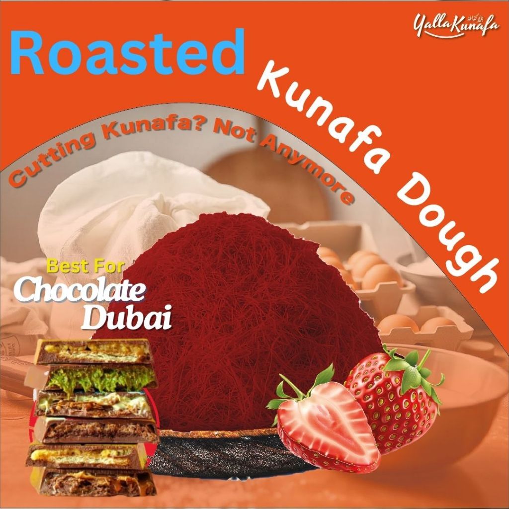 Strawberry Roasted Kunafa Dough 500g - 1Kg by Yalla Kunafa | Shopee ...