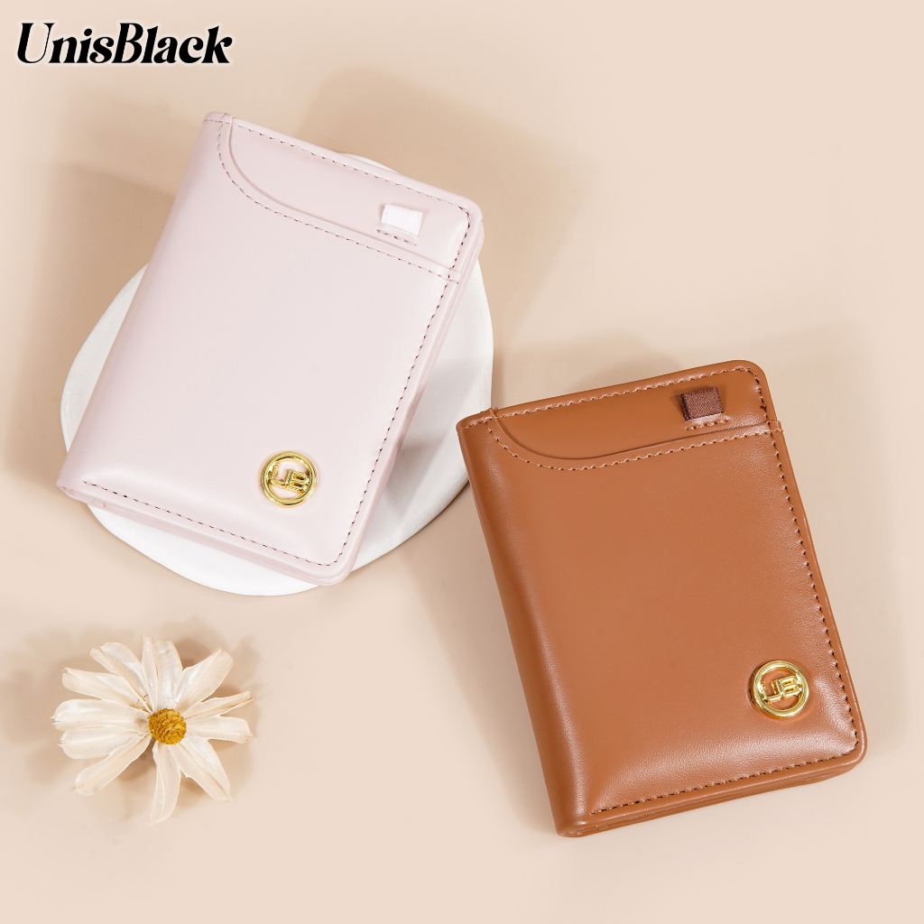 UnisBlack Small Women Wallet , Short Wallet Women , Card Holder Wallet ...