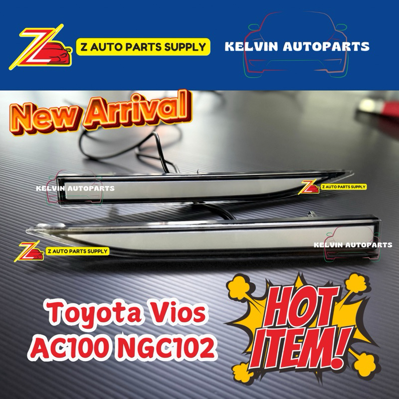 TOYOTA VIOS 2023 2024 2025 NGC102 AC100 ALBINO REAR BUMPER REFLECTOR ...